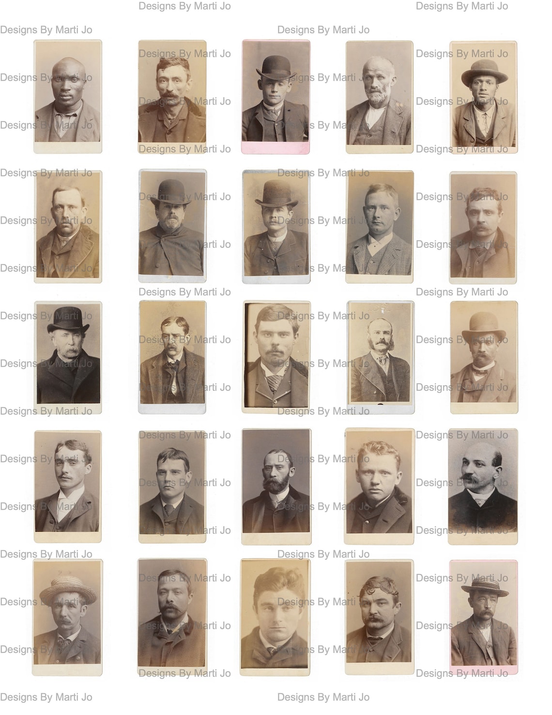 Vintage Criminal ID Picture Cards 100 Mugshot Images on 4 - Etsy