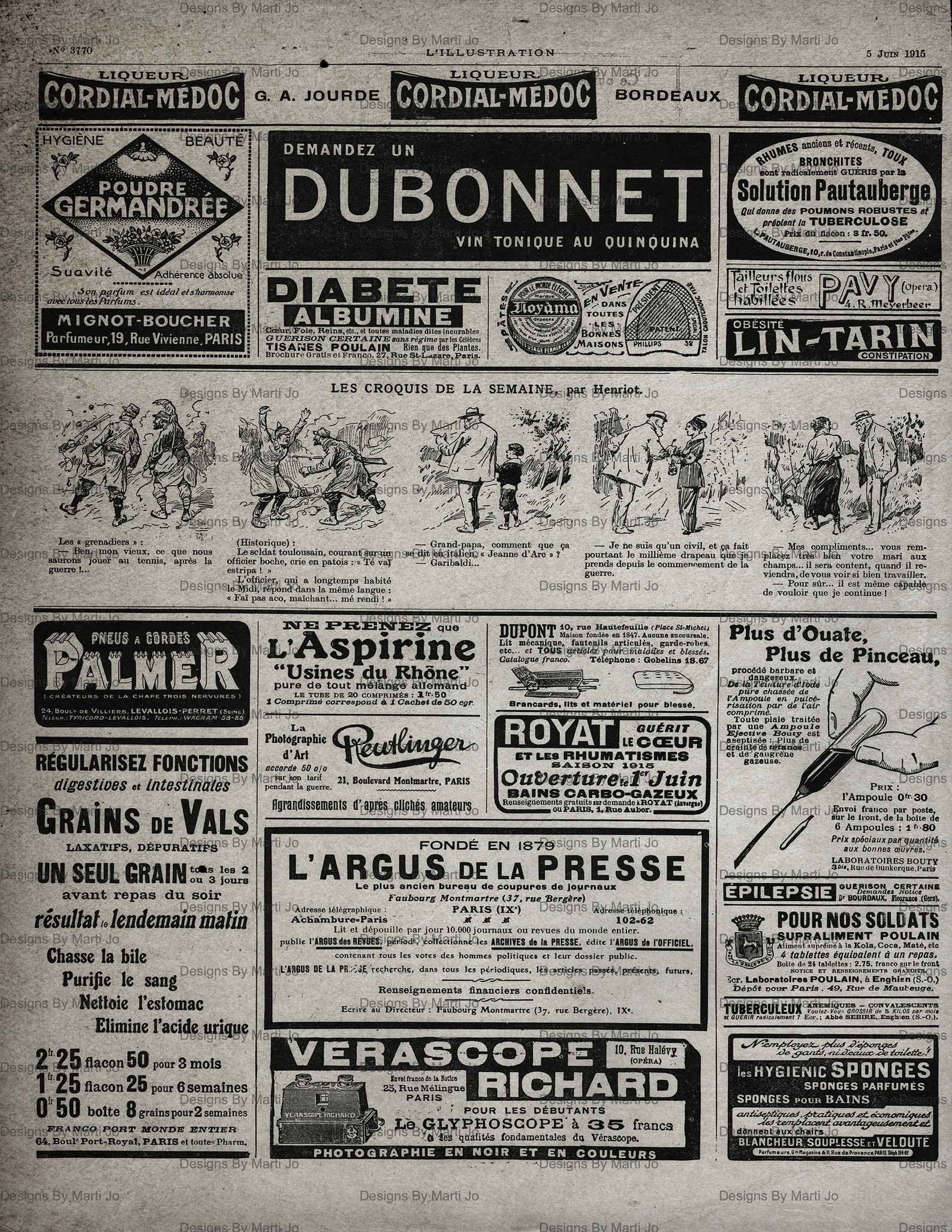 Vintage French Ads Overlays Set 1 10 Vintage French - Etsy