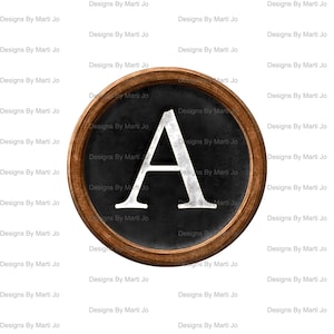 Vintage Typewriter Keys PNG MEGA BUNDLE | 4 Complete Sets of Printable ...