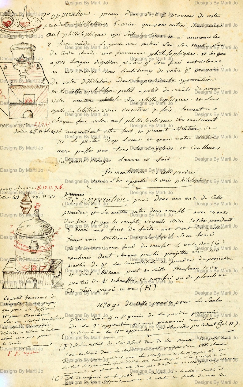 27 Vintage Alchemy Printable JPG Pages Vintage Junk Journal | Etsy