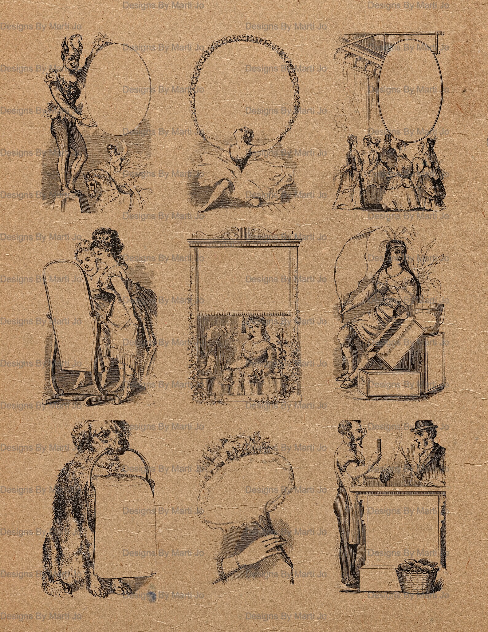 Vintage Advertising Cuts Overlays 10 Vintage Transparent - Etsy