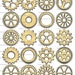 Vintage Gears 20 Steampunk Style Gears in 5 Different Styles VC144 - Etsy