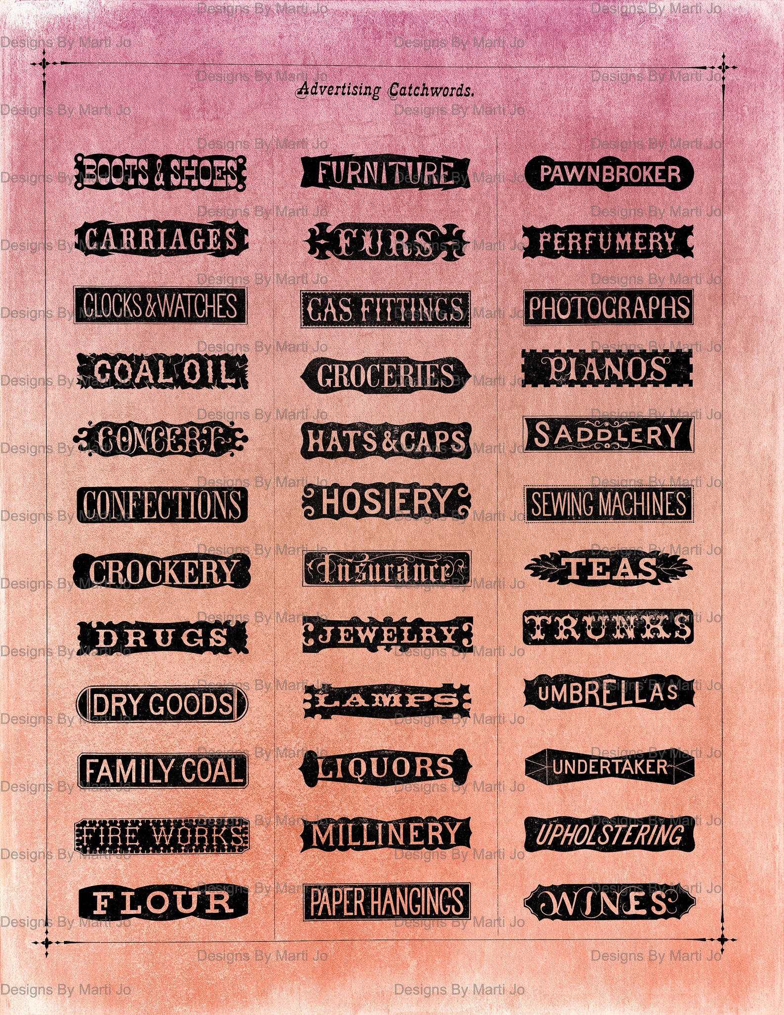 Vintage Advertising Cuts Overlays 10 Vintage Transparent | Etsy