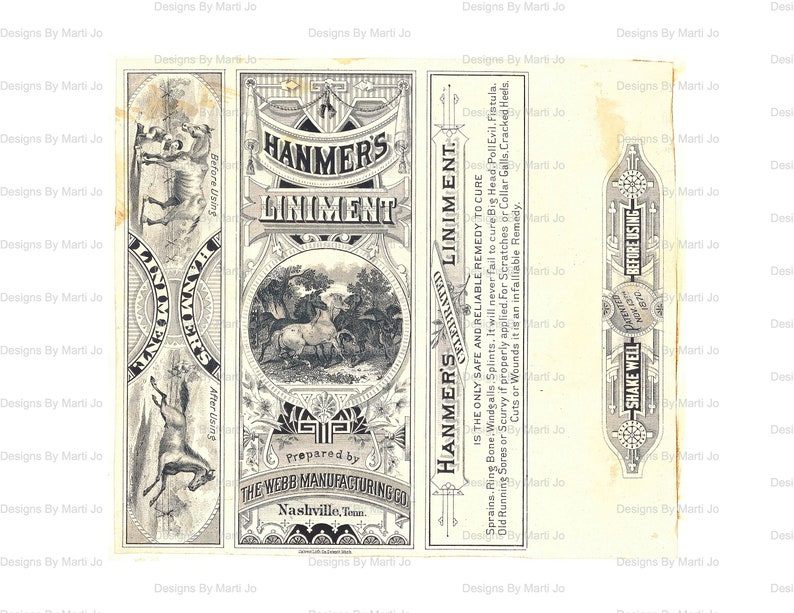 Vintage Product Box Templates 12 8.5 X 11 Inch Product - Etsy