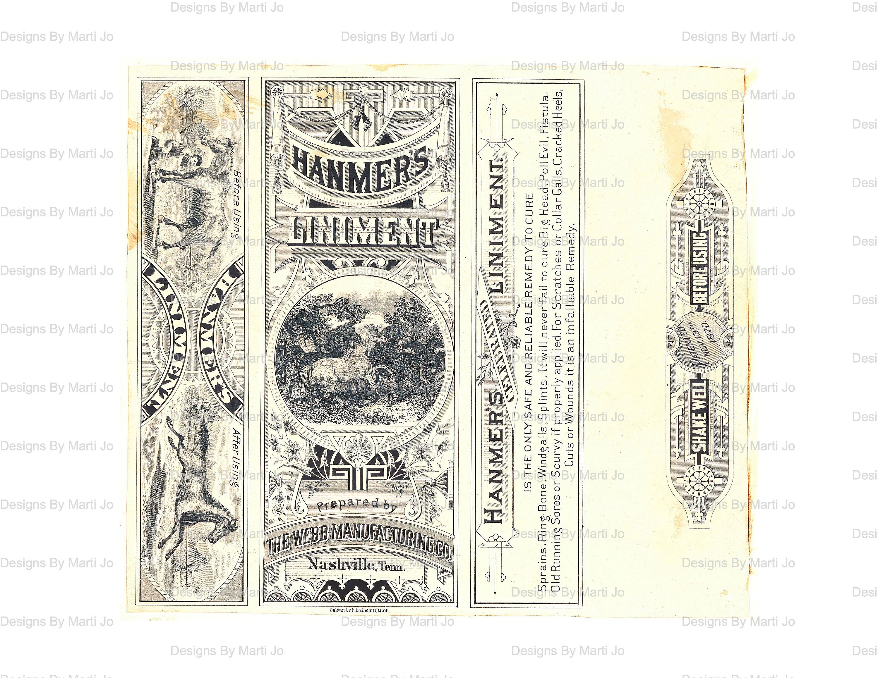 Vintage Product Box Templates 12 8.5 X 11 Inch Product - Etsy