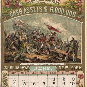 Colorful Set of 38 Vintage Calendars | Printable Old Calendars | Retro ...