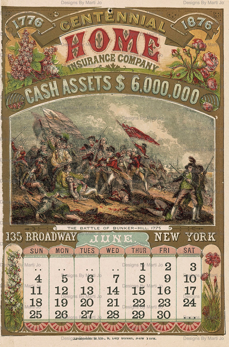 Colorful Set of 38 Vintage Calendars Printable Antique - Etsy