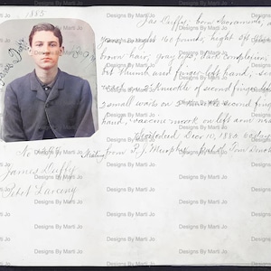 Vintage Mugshot Crime Book | 50 Criminal Record Jpgs | Includes ...