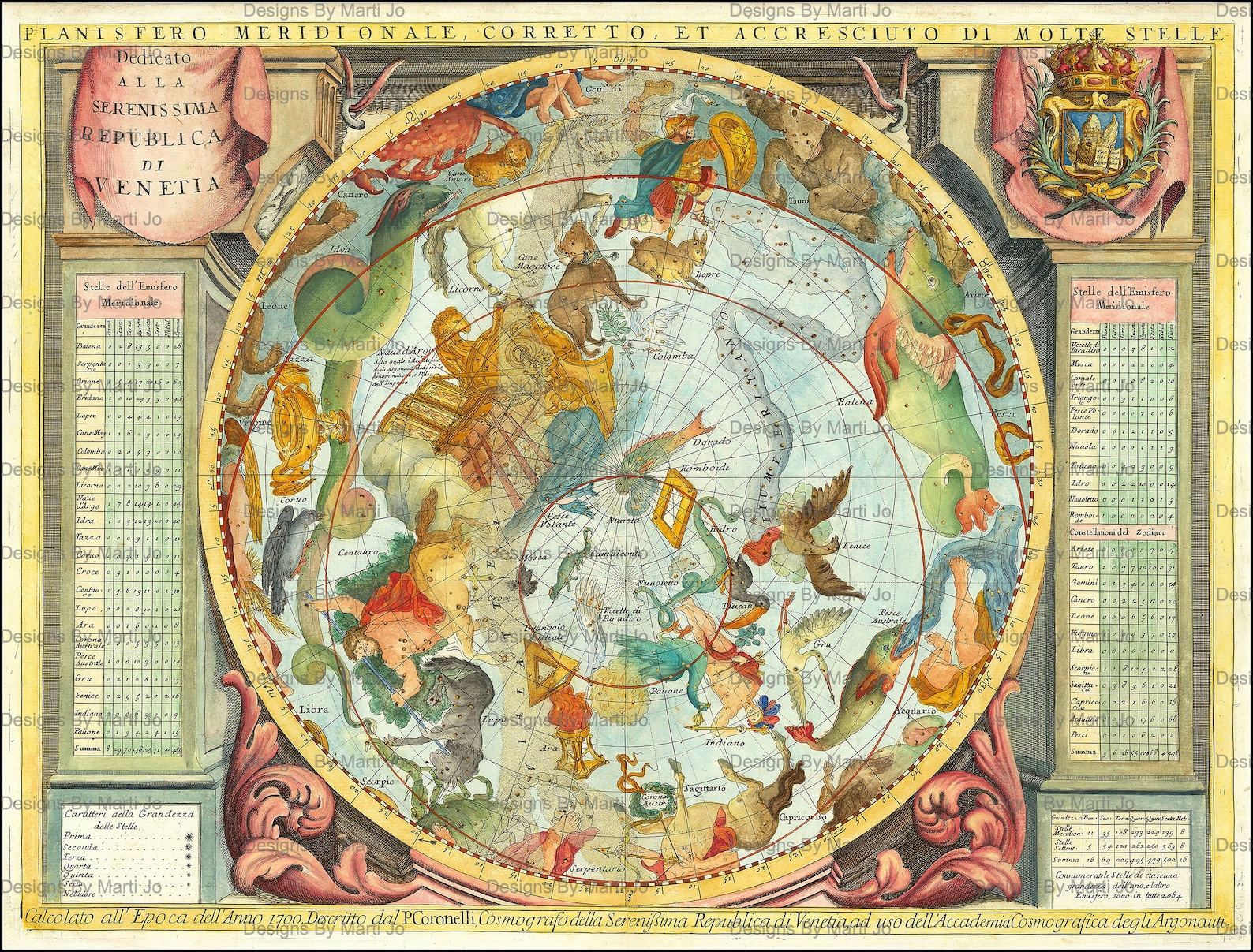 Vintage Astronomy Maps Set | 10 Antique Celestial Star Maps JPG | 11 ...