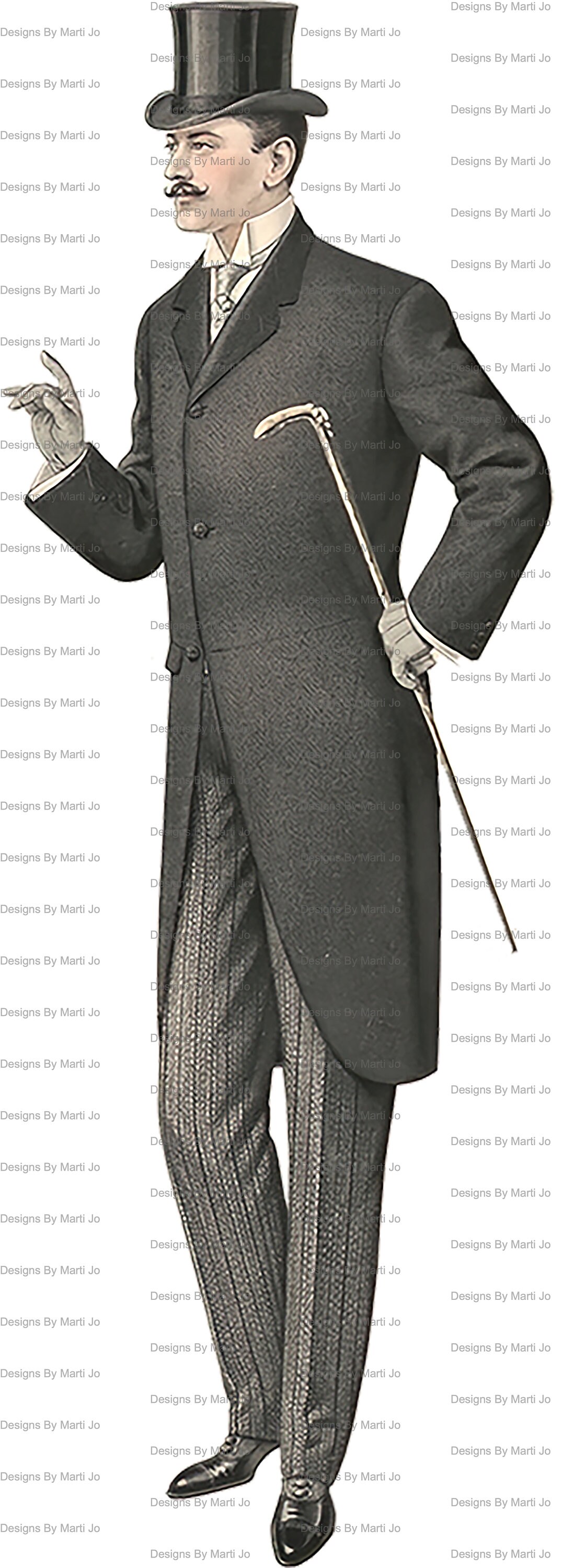 Vintage Fussy Cut Men's Fashion Images From 1905-1906 | 20 Printable ...