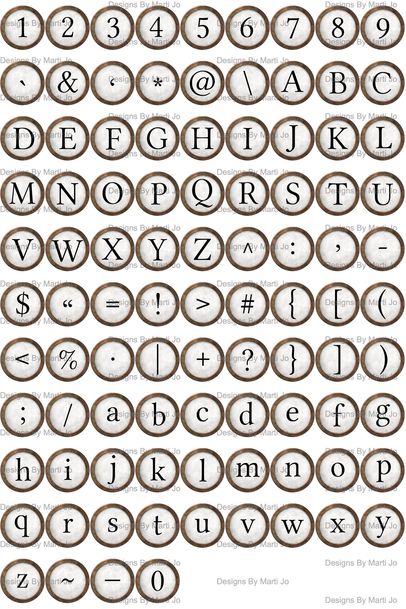 Black and White Vintage Typewriter Keys PNG Download | Printable ...