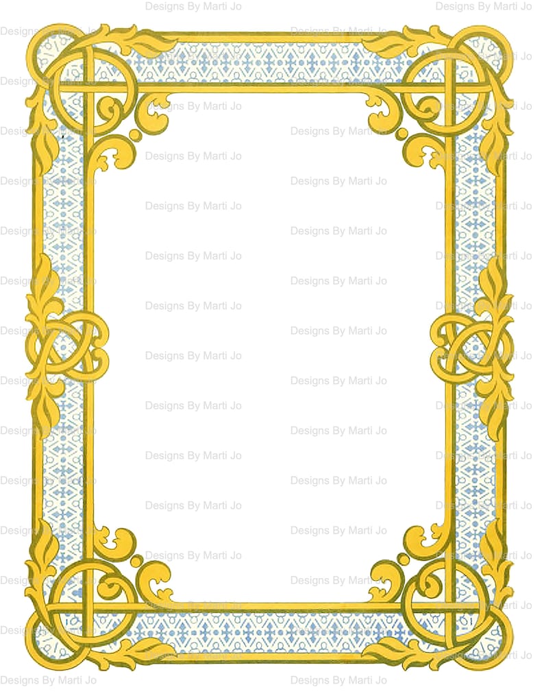 Rare Colored Vintage Digital Frames and Borders 20 Vintage - Etsy