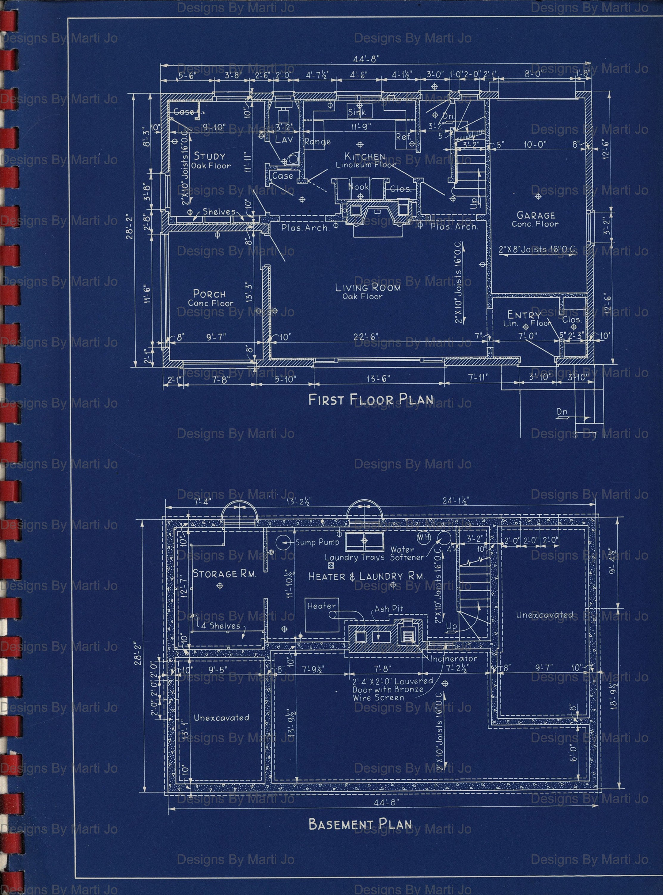 Vintage Old House Blueprints | 48 Vintage House Patterns and Blueprints ...