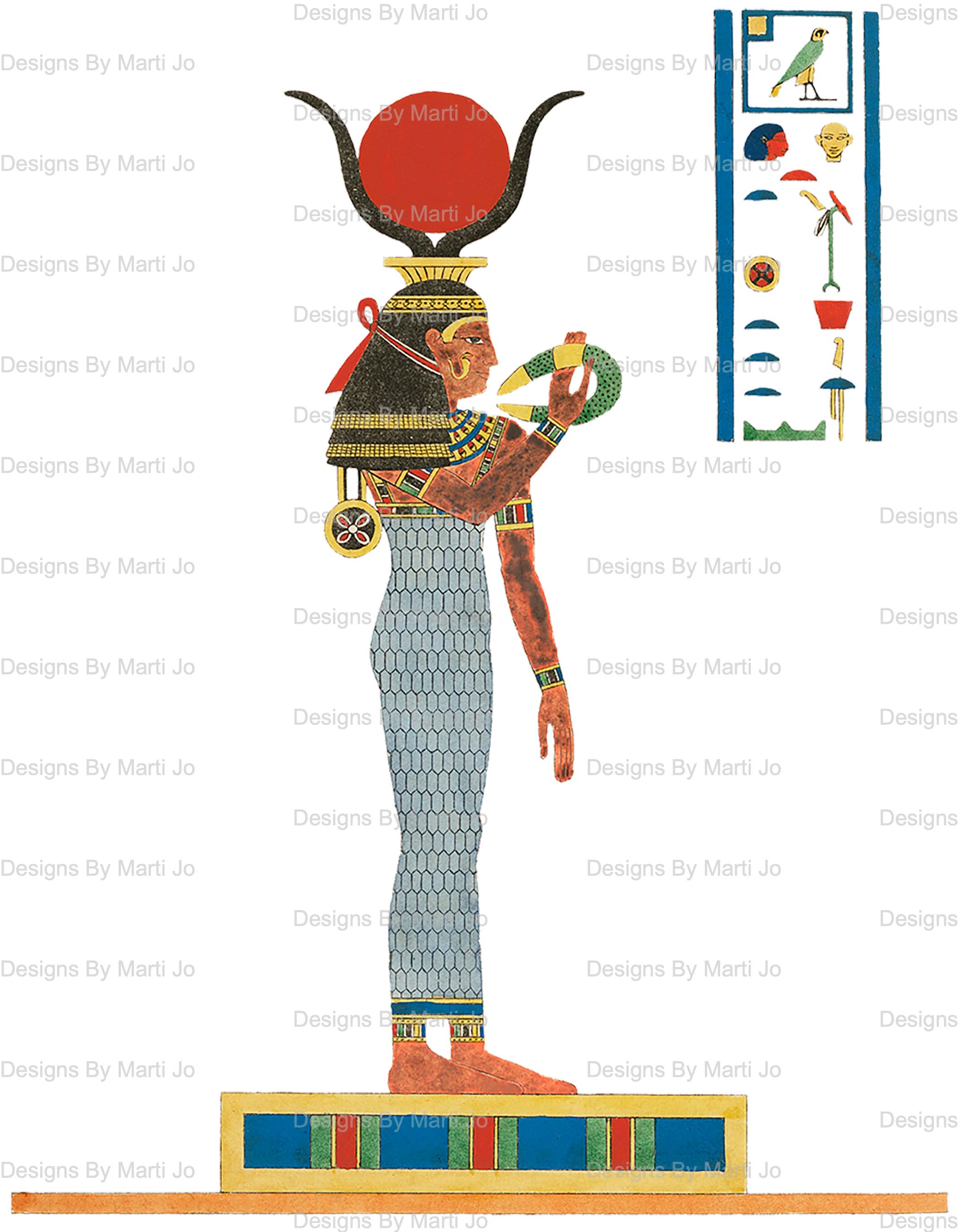 Ancient Egyptian Hieroglyphics Digital Clip Art | 30 Fussy Cut ...