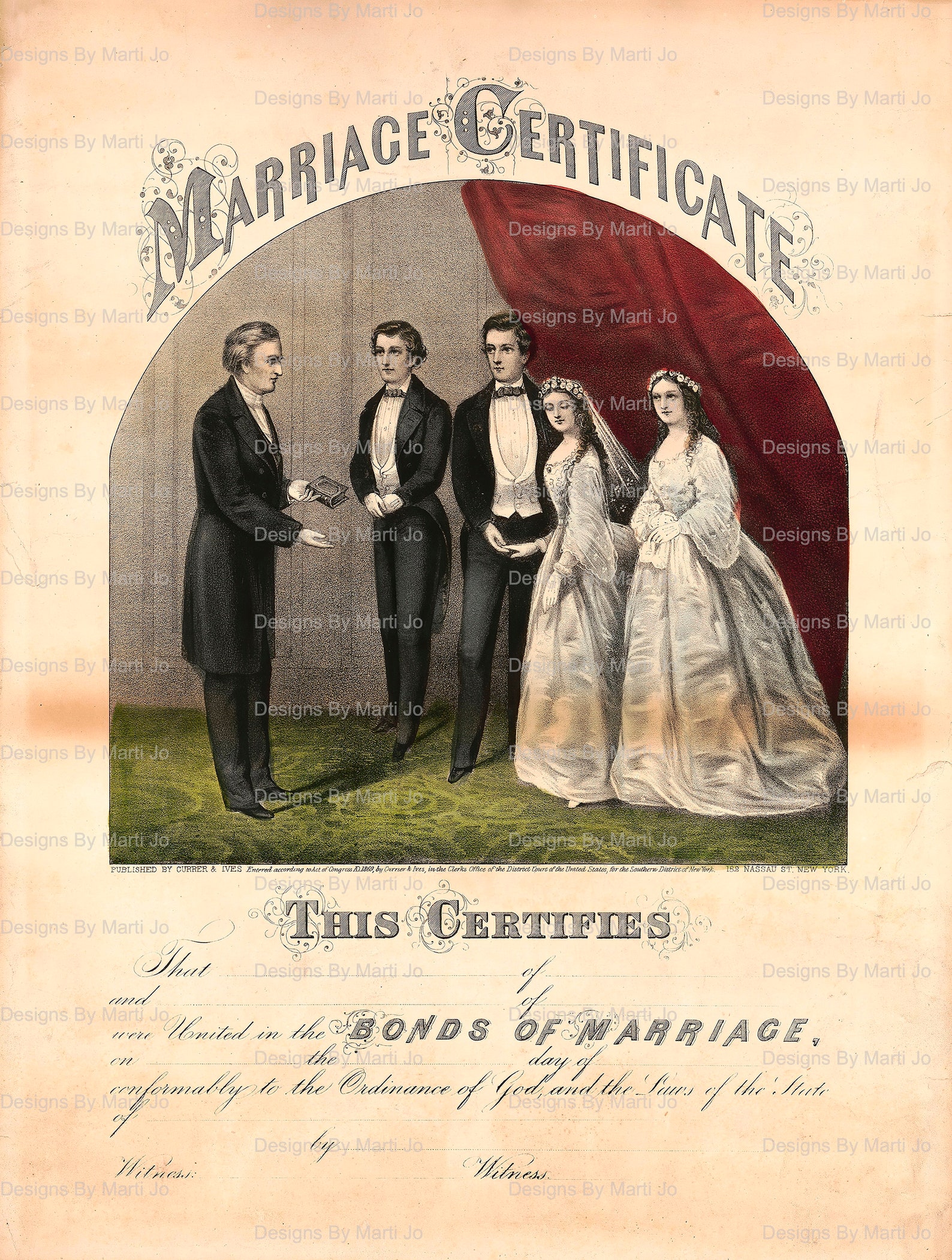 Vintage Marriage Certificates Super Bundle 14 Printable - Etsy