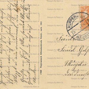 Vintage Filled Out Postcards Set | 50 Printable Antique Handwritten ...