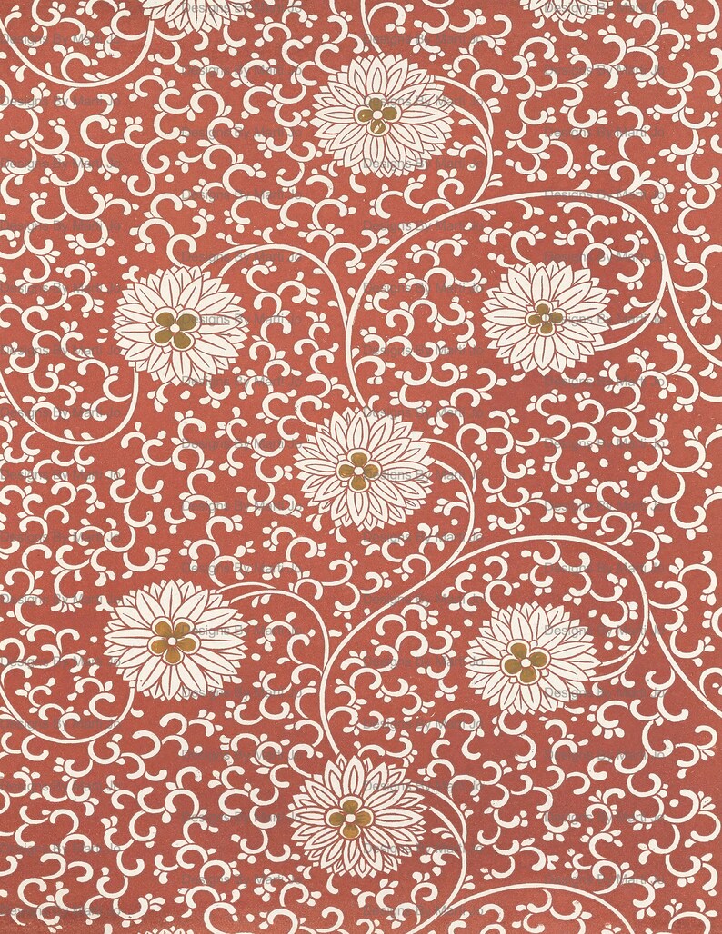 Vintage Chinese Wallpaper Patterns | 12 Printable Antique Asian ...