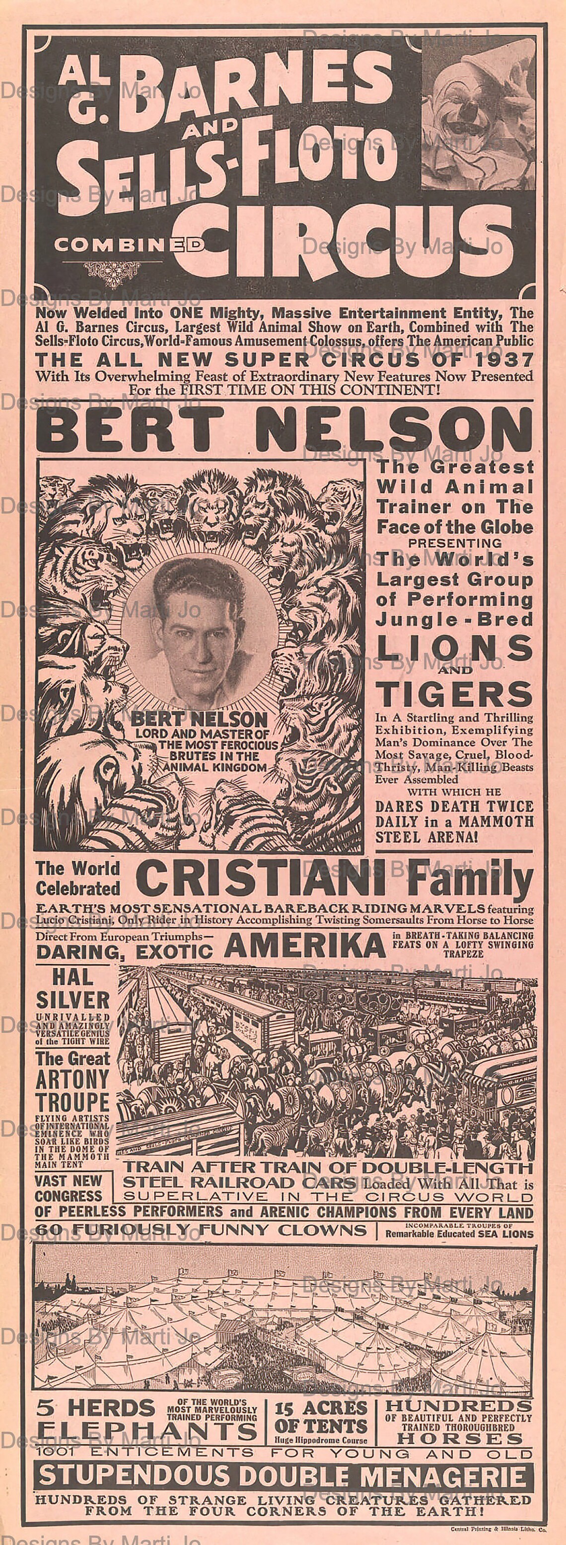 Vintage Circus Flyers | 50 Printable Vintage Circus Handbills | JPG ...