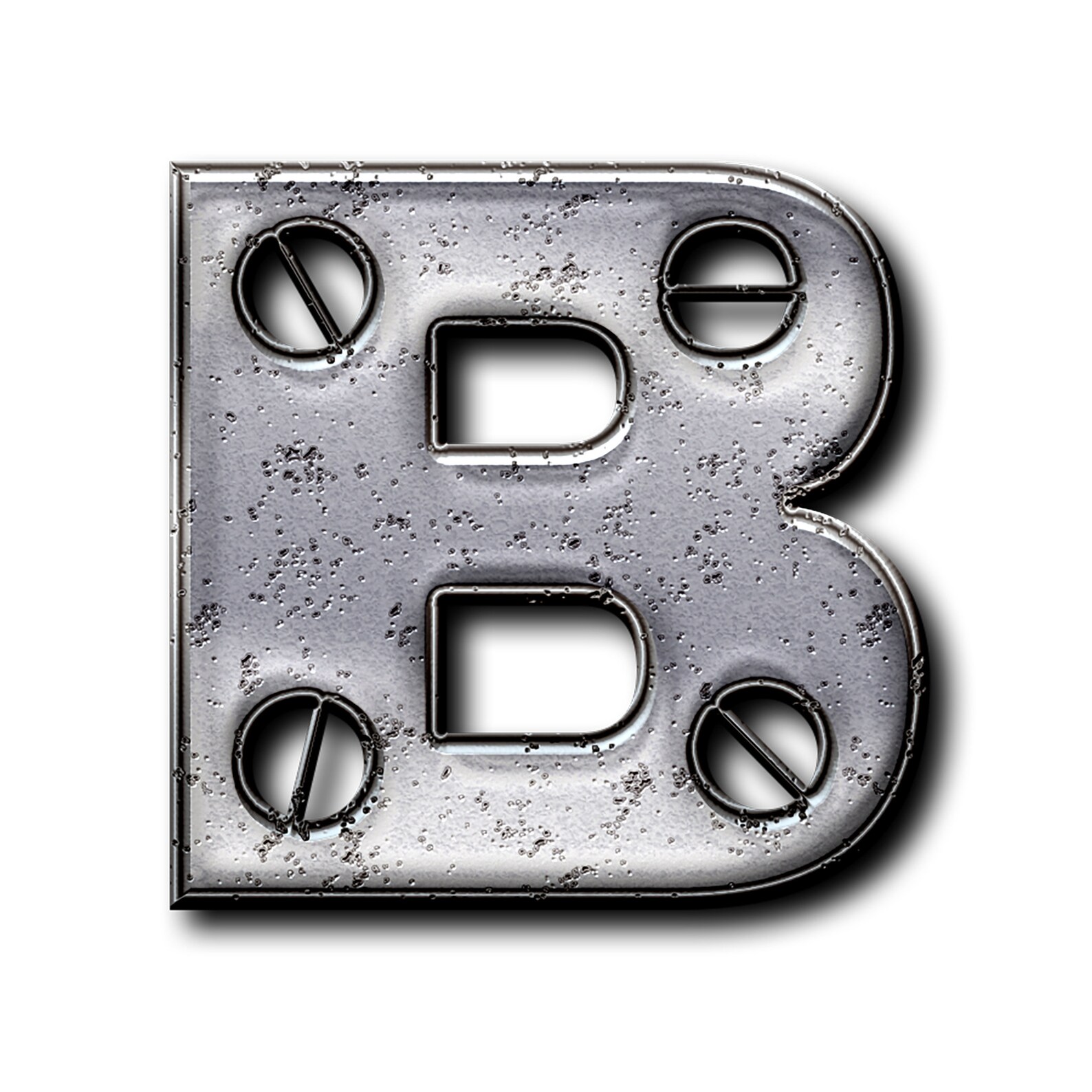 Metal Plate Letters Digital Clipart Printable Distressed - Etsy