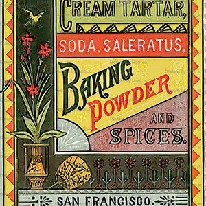Vintage Baking Powder and Yeast Labels Set 2 | 35 Digital Retro Food ...
