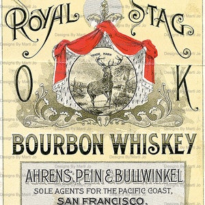 Vintage Whiskey Labels Set 2 | 50 Digital Old Whiskey Labels | BONUS ...