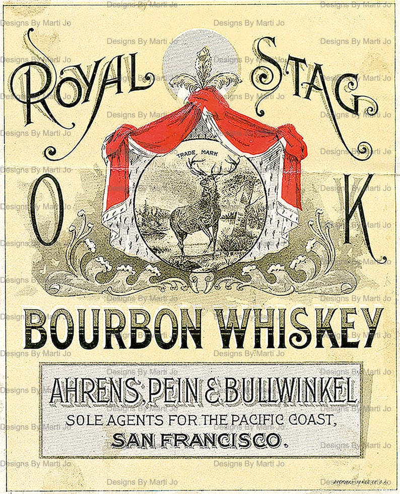 Vintage Whiskey Labels Set 2 | 50 Digital Old Whiskey Labels | BONUS ...