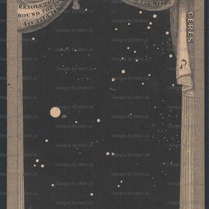 Vintage Astronomy Card Deck | 52 Astronomical Printable "playing Card ...