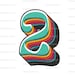 Psychedelic Letters | Printable Retro 70s Alphabet, Numbers, Symbols ...