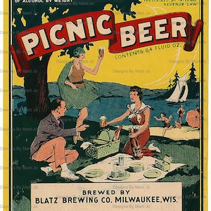 Vintage Beer Labels Set 2 | 26 Printable Old Beer Labels | Retro Beer ...