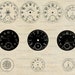 45 Vintage Watch Faces Antique Watch Clipart JPG and PNG Files Instant ...