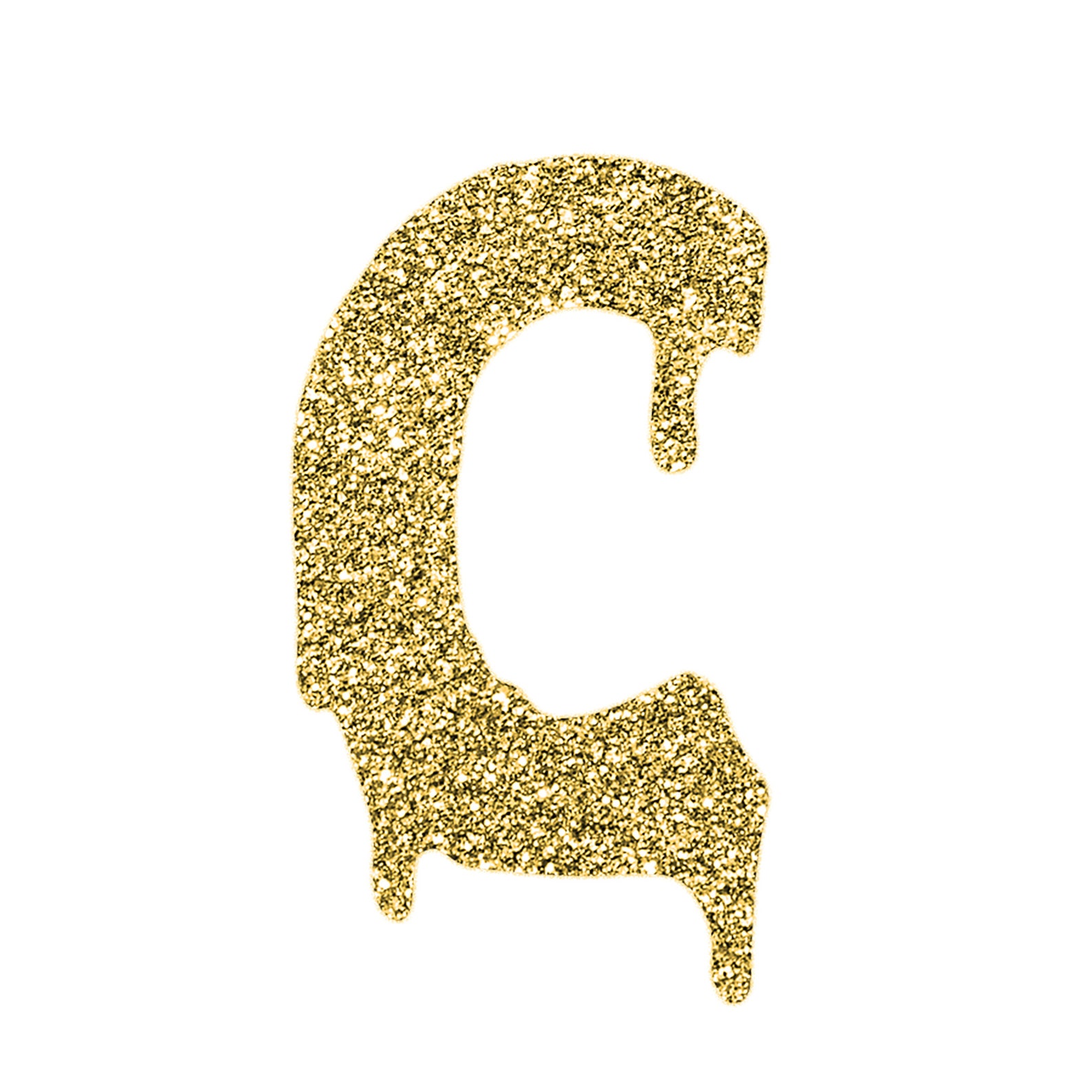 Gold Drip Glitter Letters PNG Printable Melting Letters - Etsy