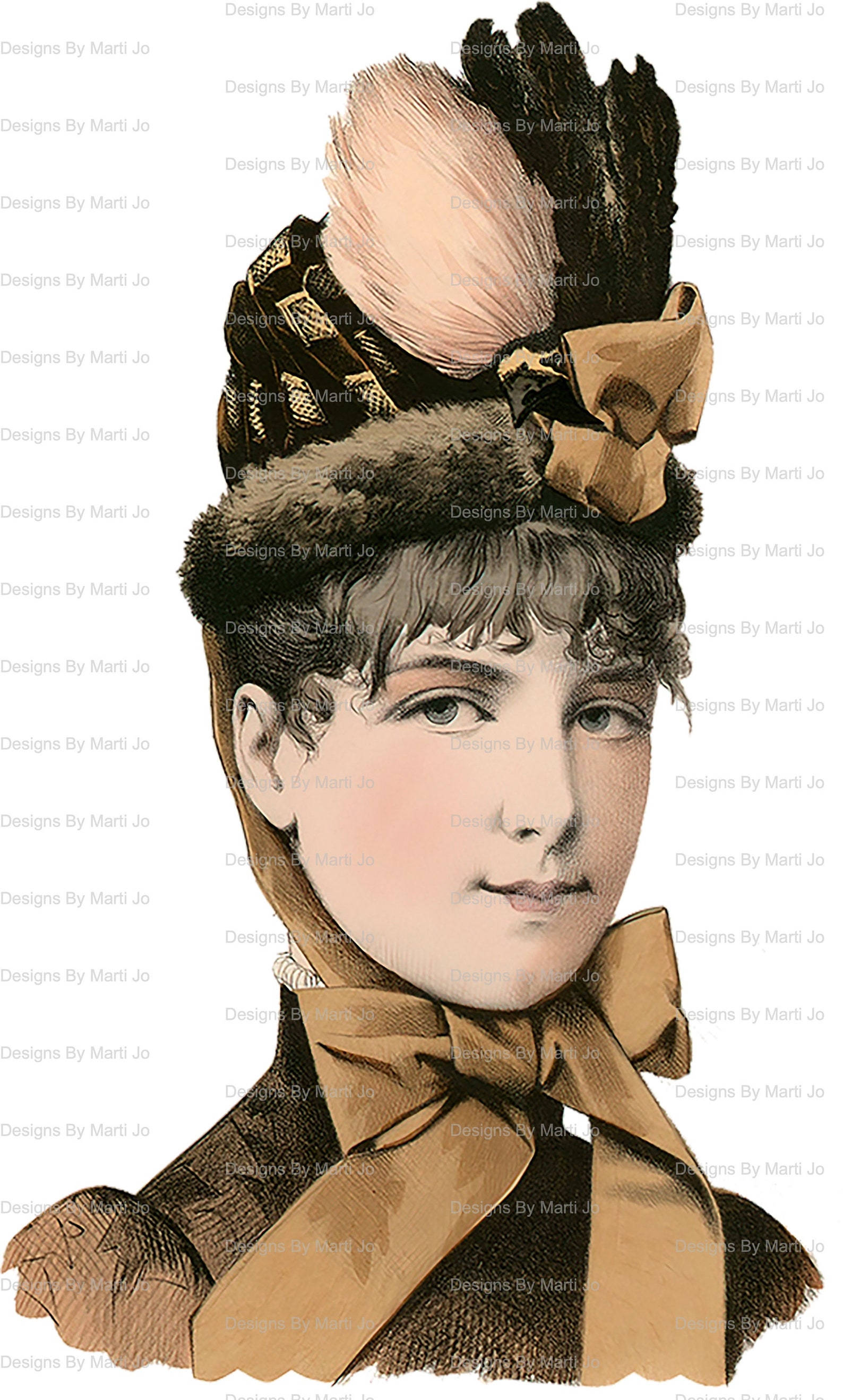Women's Hat Fashions From the Late 1800s | 20 Printable Vintage Ladies ...