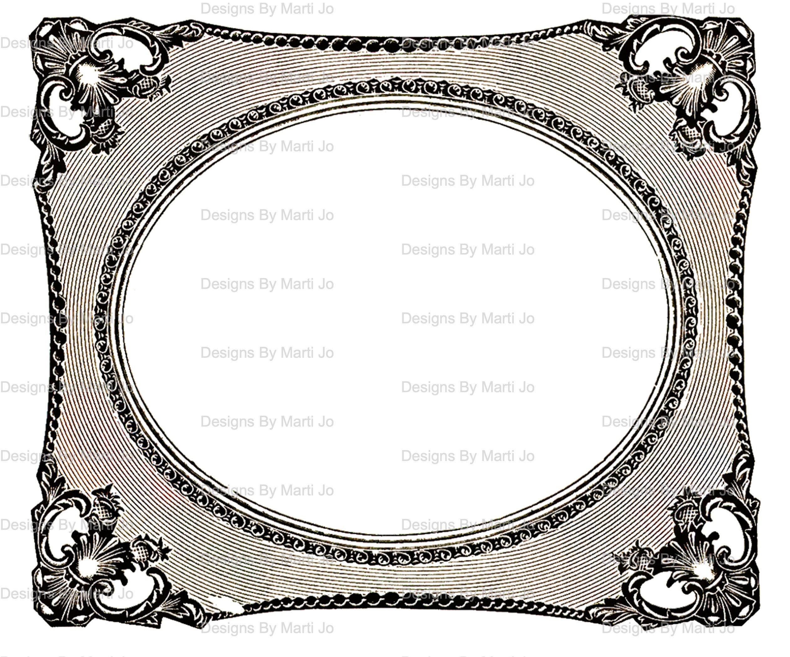 Vintage Decorative Digital Frames 2 Vintage Clipart Frames - Etsy