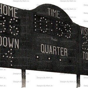 Vintage Scoreboard PNG Elements | 14 Vintage Sports Scoreboards Clipart ...