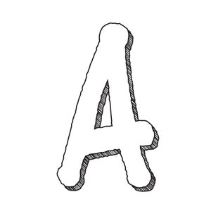Doodle Letters PNG Digital Clipart | Printable Hand Drawn Alphabet ...