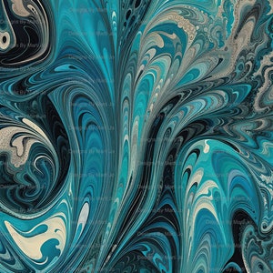 35 Printable Marbled Paper JPG Pages Set 1 | Budget Decorative Junk ...