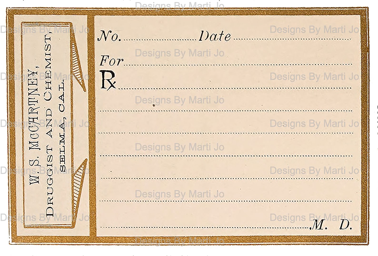 Vintage Pharmacy Prescription Labels 30 Digital Blank Vintage ...