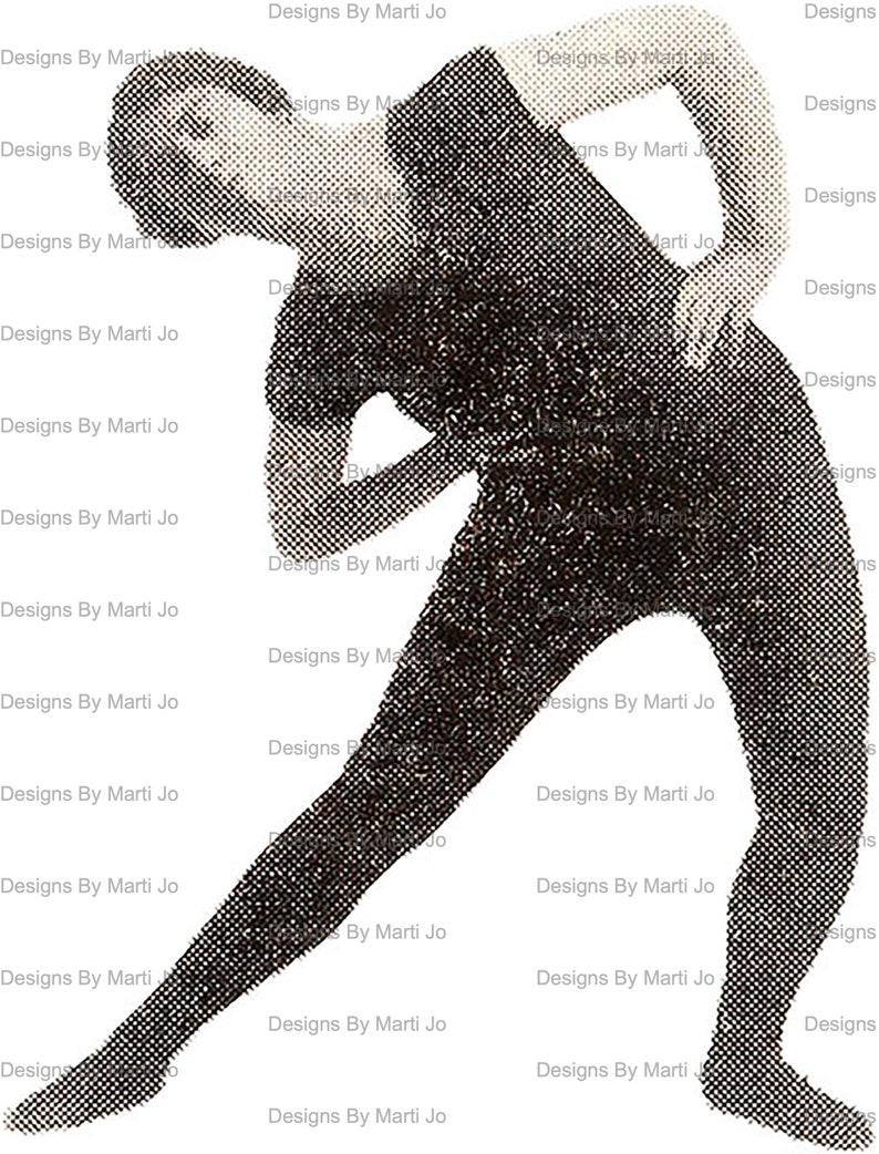 Vintage Exercise Kit Printable Vintage People Exercising - Etsy