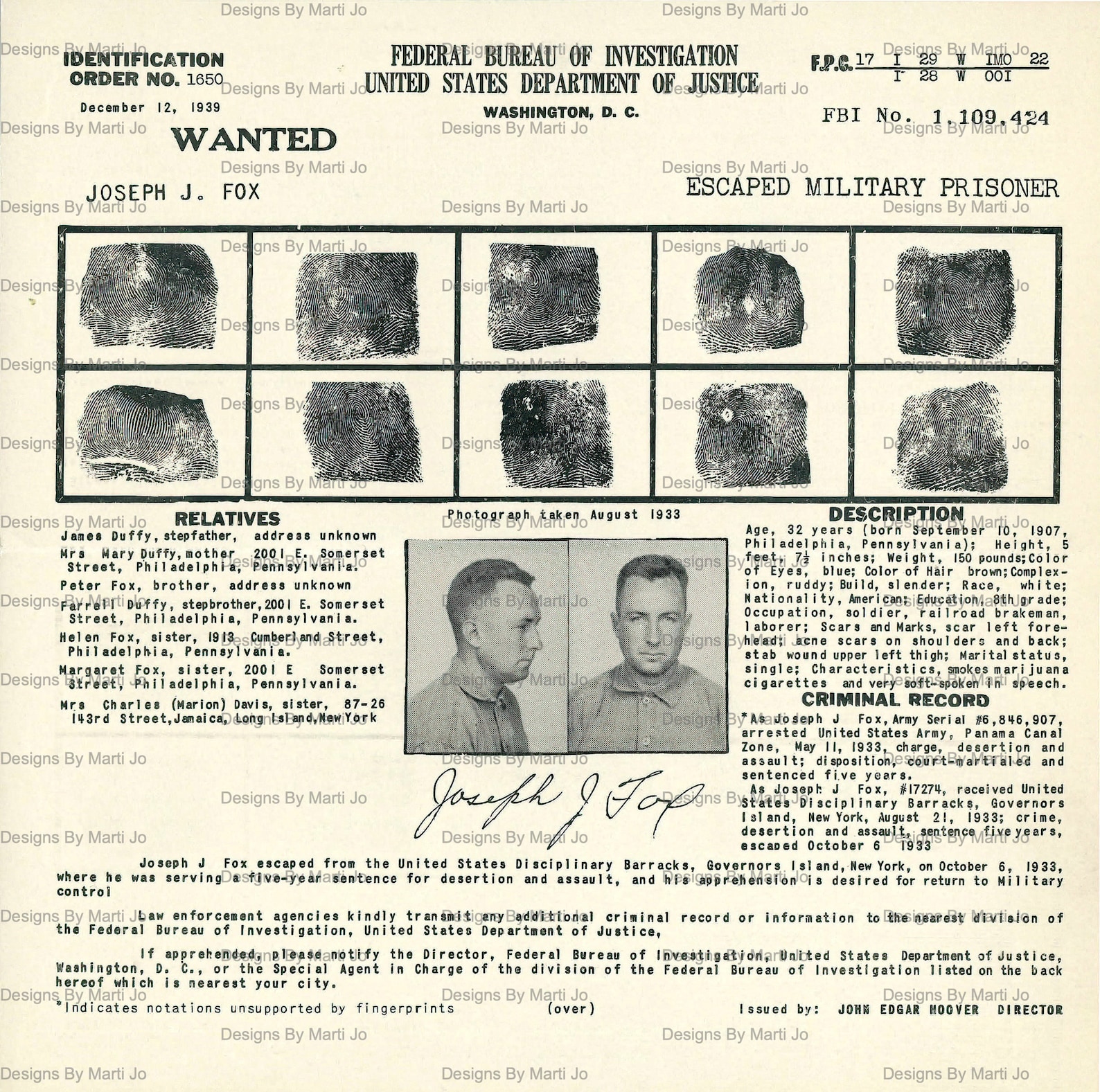 Vintage FBI Most Wanted Posters Set 1 | 35 Printable FBI Post Office ...