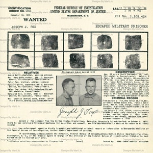 Vintage FBI Most Wanted Posters Set 1 | 35 Printable FBI Post Office ...