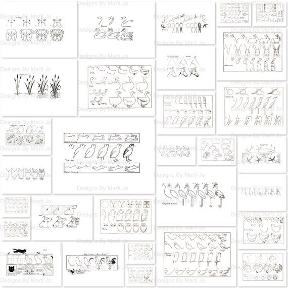 Vintage How To Draw Book For Kids PDF Drawing For Kids | Etsy