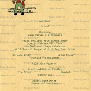 Vintage 1920s Restaurant Menus Bundle Printable Ephemera Pack Instant ...