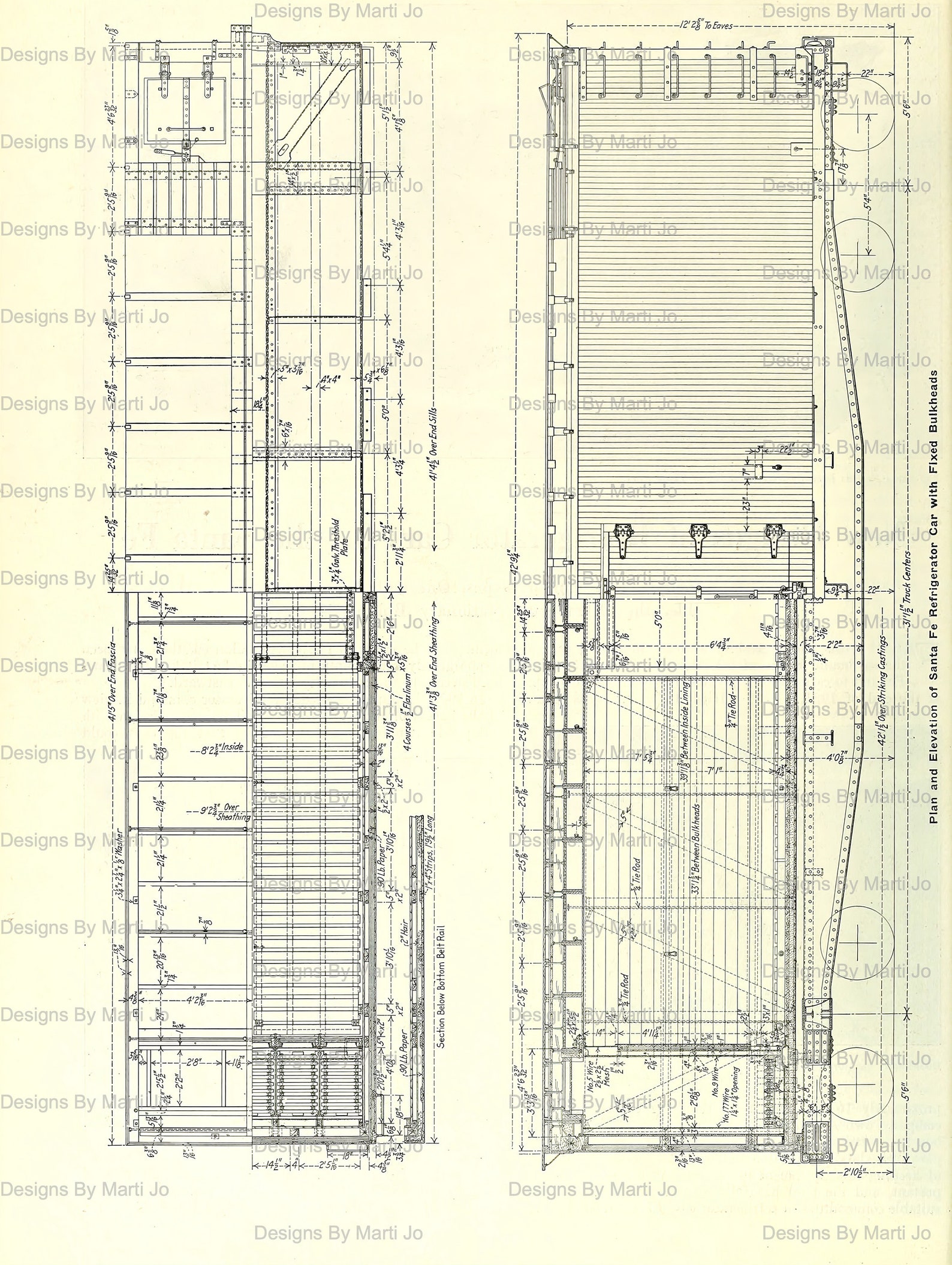 Vintage Train Drawings Paper Set 21 Vintage Printable JPG - Etsy