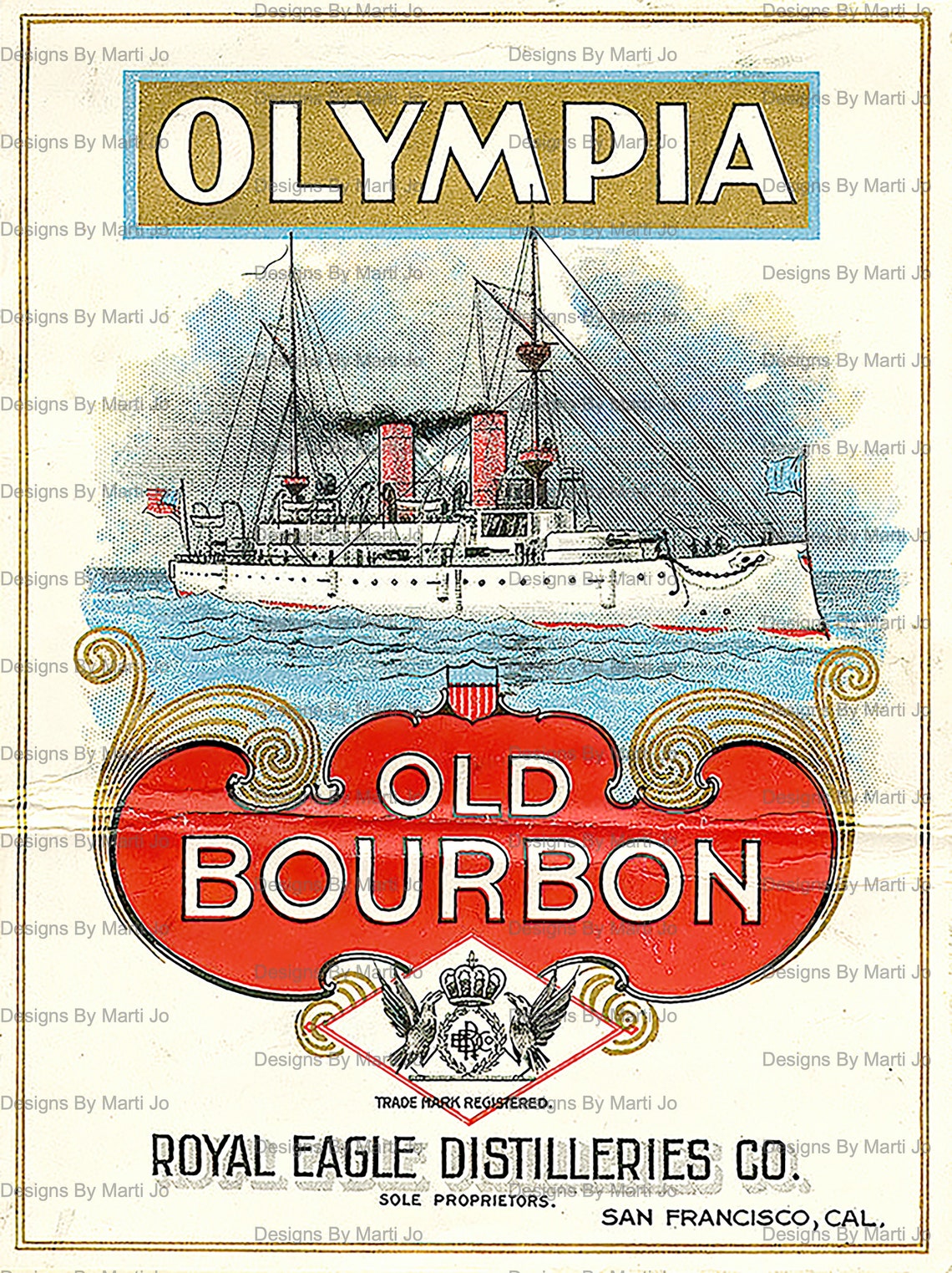 Vintage Whiskey Labels Set 2 | 50 Digital Old Whiskey Labels | BONUS ...