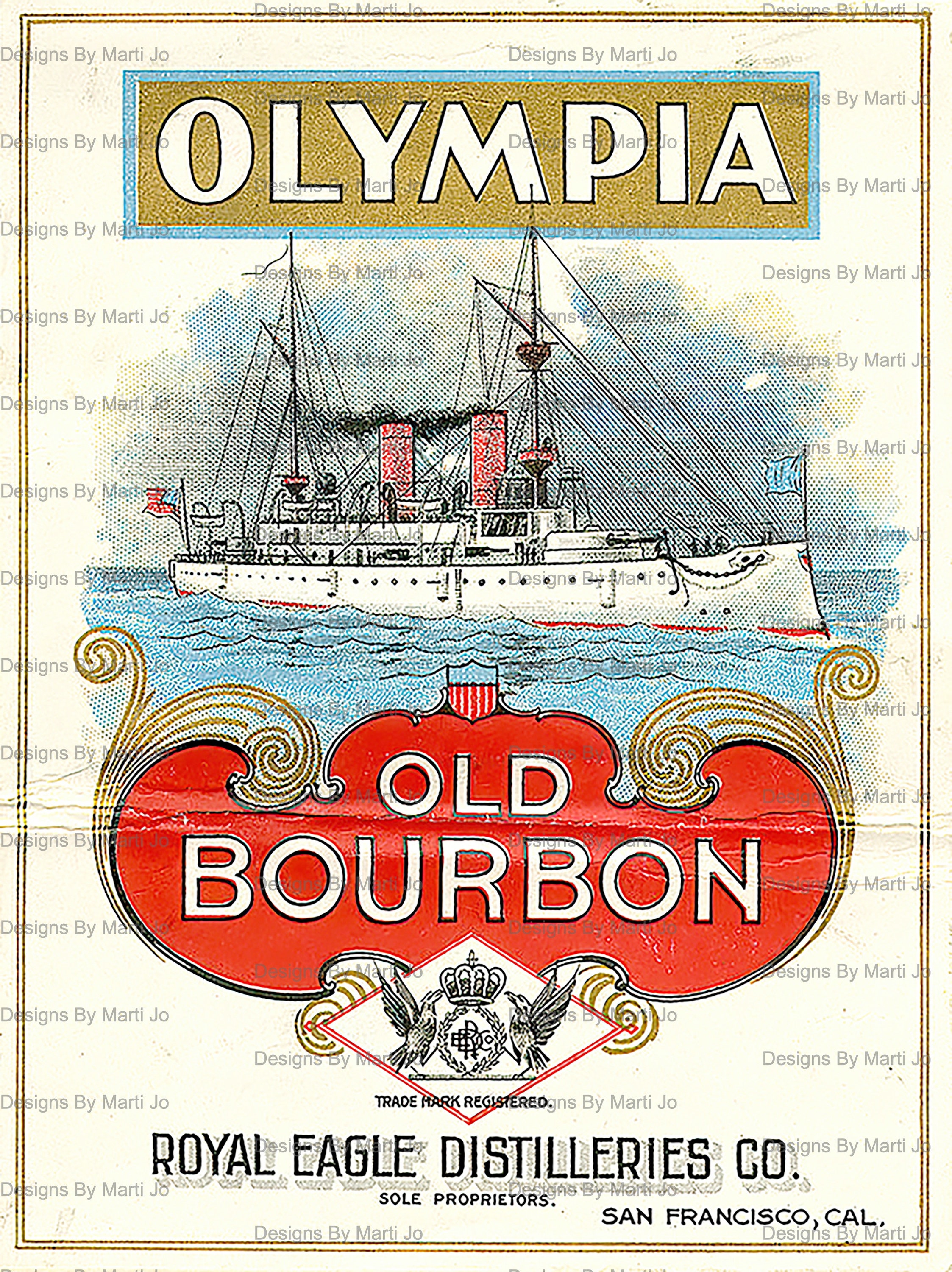 Vintage Whiskey Labels Set 2 | 50 Digital Old Whiskey Labels | BONUS ...
