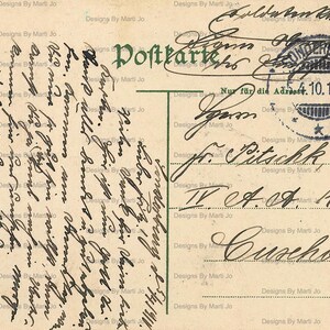 Vintage Filled Out Postcards Set | 50 Printable Antique Handwritten ...