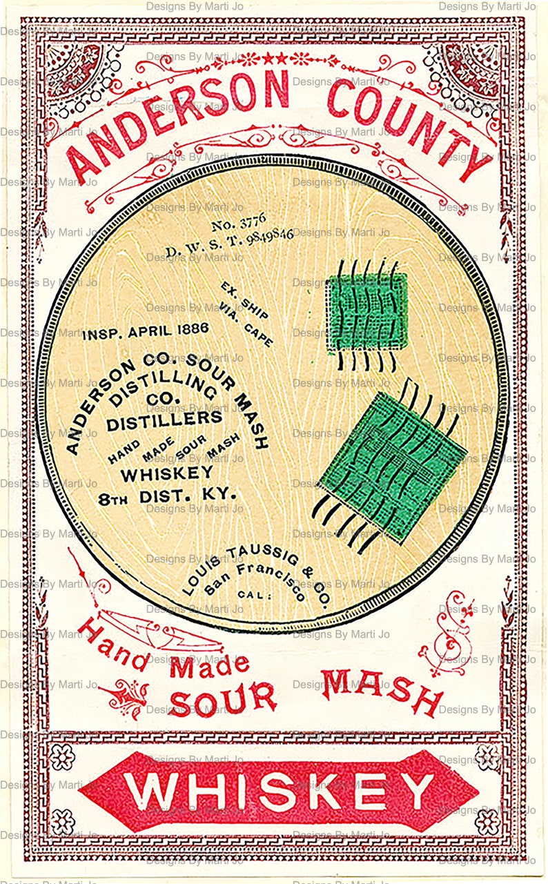 Vintage Whiskey Labels Set 2 | 50 Digital Old Whiskey Labels | BONUS ...