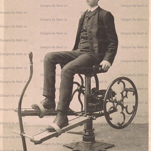Vintage Weird Exercise Machines | Printable Wacky Exercise Machines ...