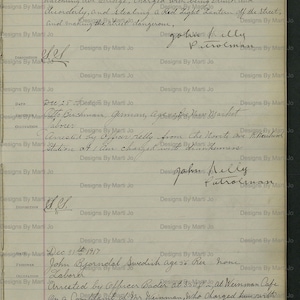 Vintage 1917-1918 Criminal Handwritten Arrest Records | 50 Police ...