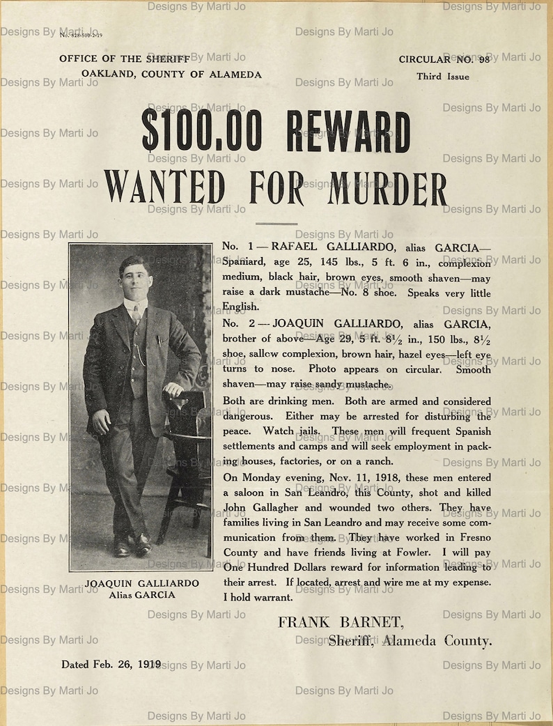 Vintage Wanted for Murder Posters True Crime Ephemera 50 - Etsy